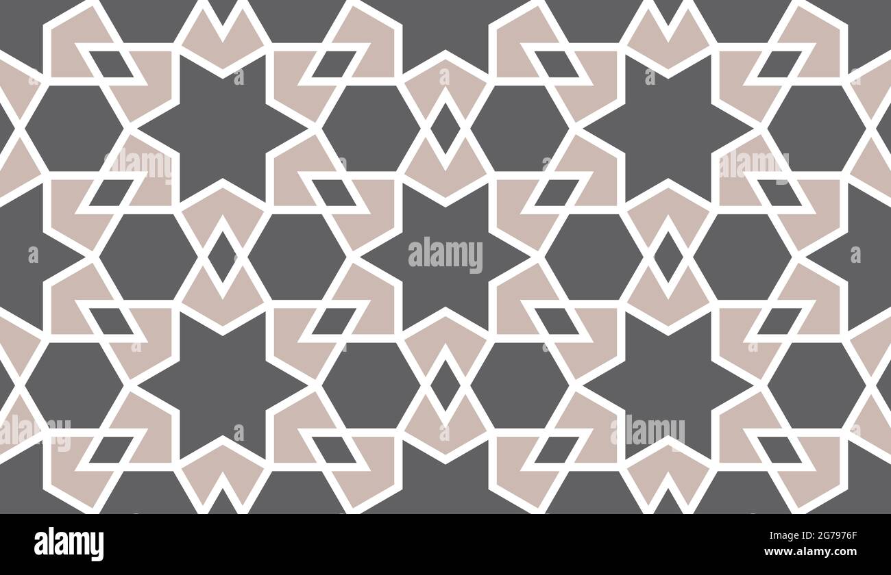 Geometric Islamic Seamless Pattern for decoration greeting card or ...