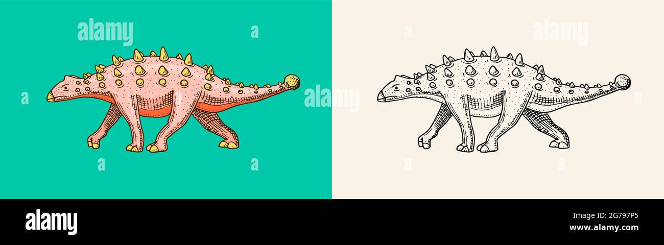 Dinosaur Ankylosaurus, Talarurus, Euoplocephalus, Saltasaurus, Jurassic ...