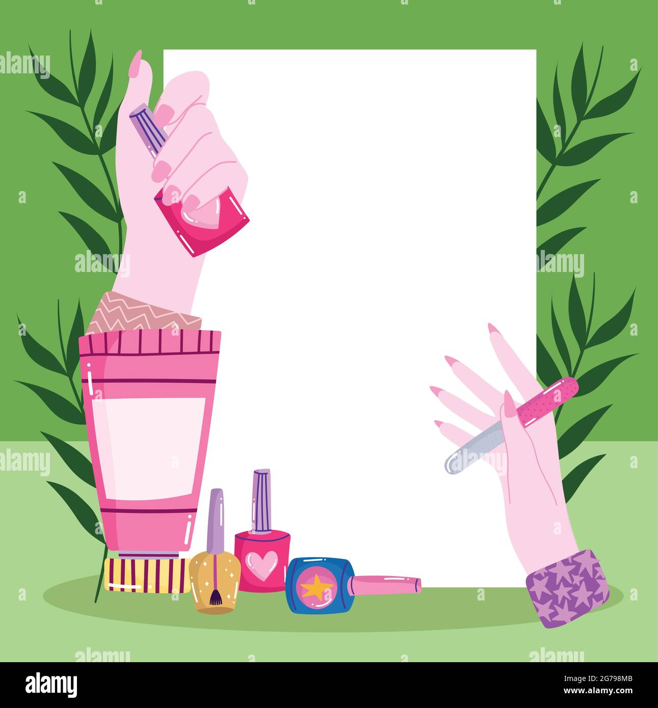 Nail care tools nails Stock Vector Images - Alamy