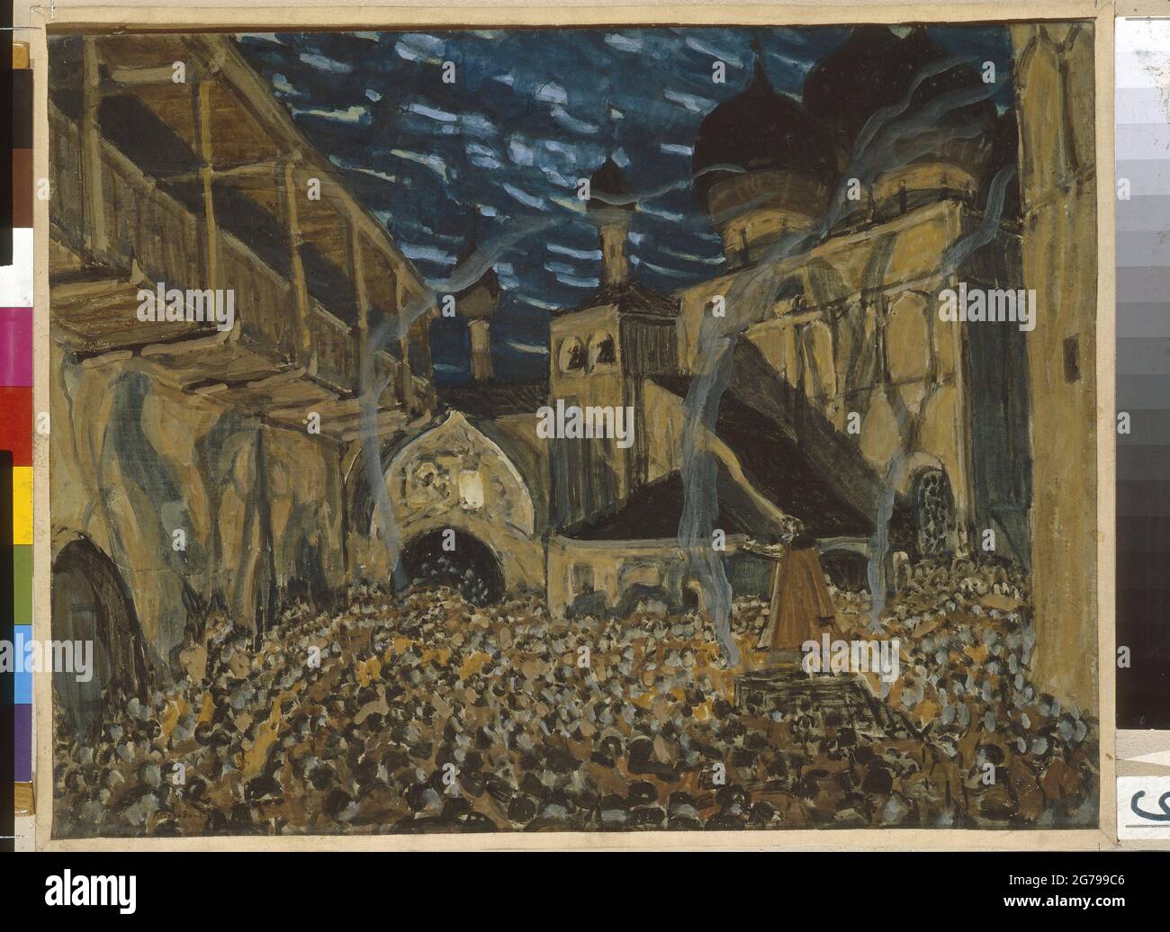 Stage design for the opera The Pskov Maiden by N. Rimsky-Korsakov ...