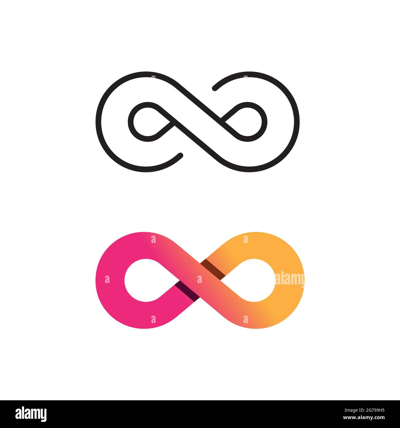 Infinity Design Vector icon illustration Logo template design Stock ...