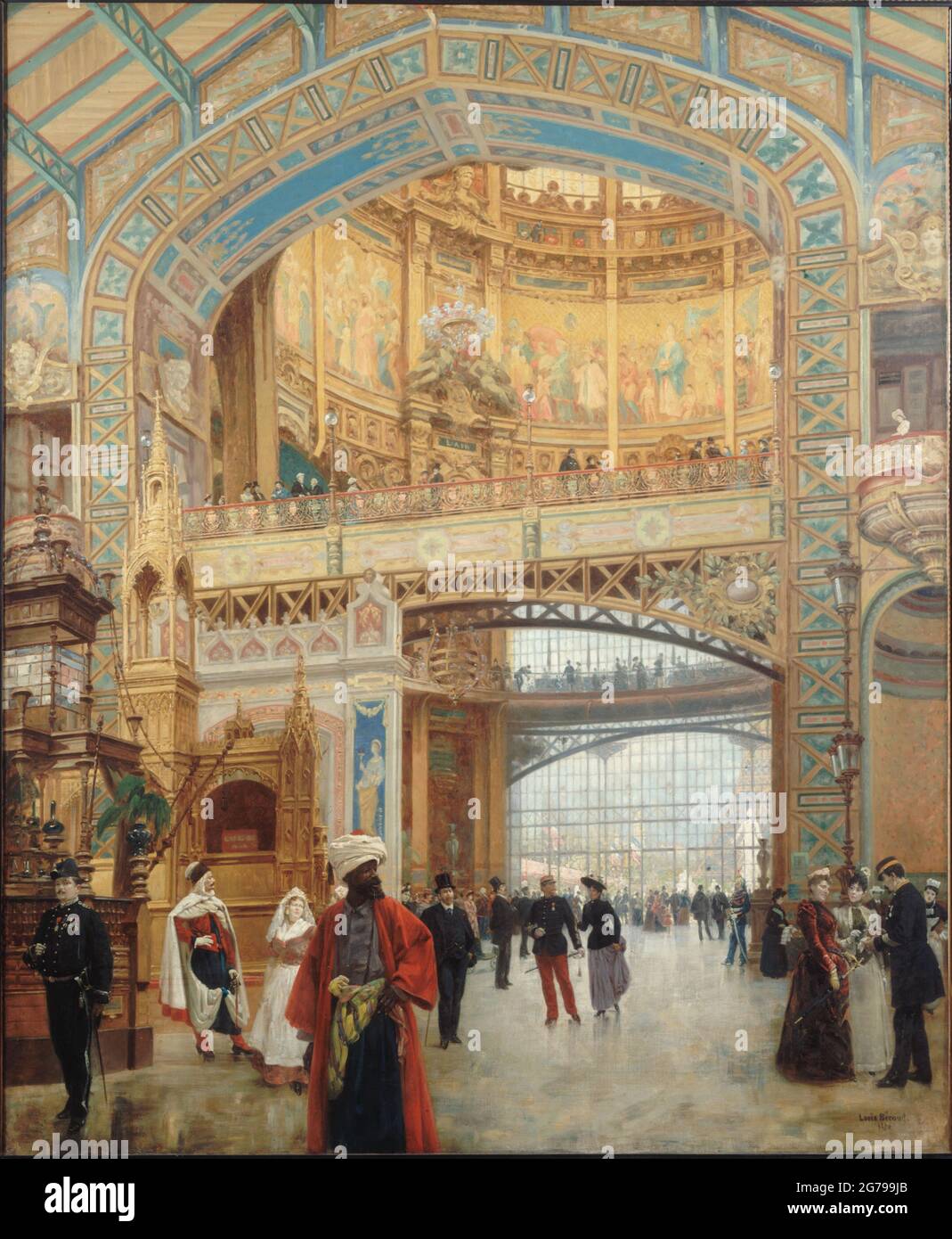 The Galerie des machines of the World Fair in Paris 1889. Museum: Musée ...