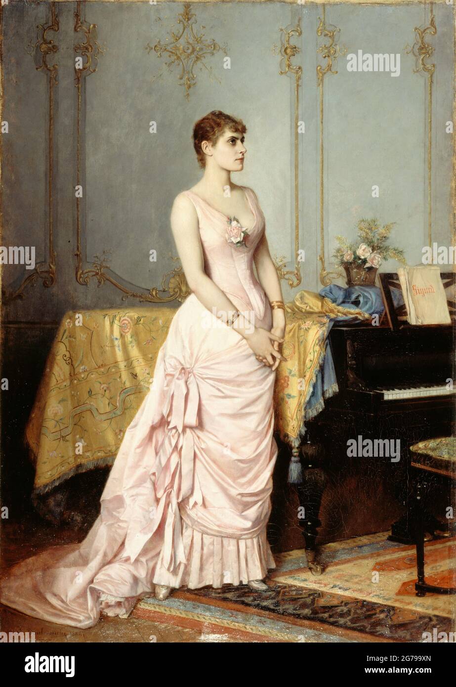 Portrait of the opera singer Rose Caron (1857-1890). Museum: Musée ...