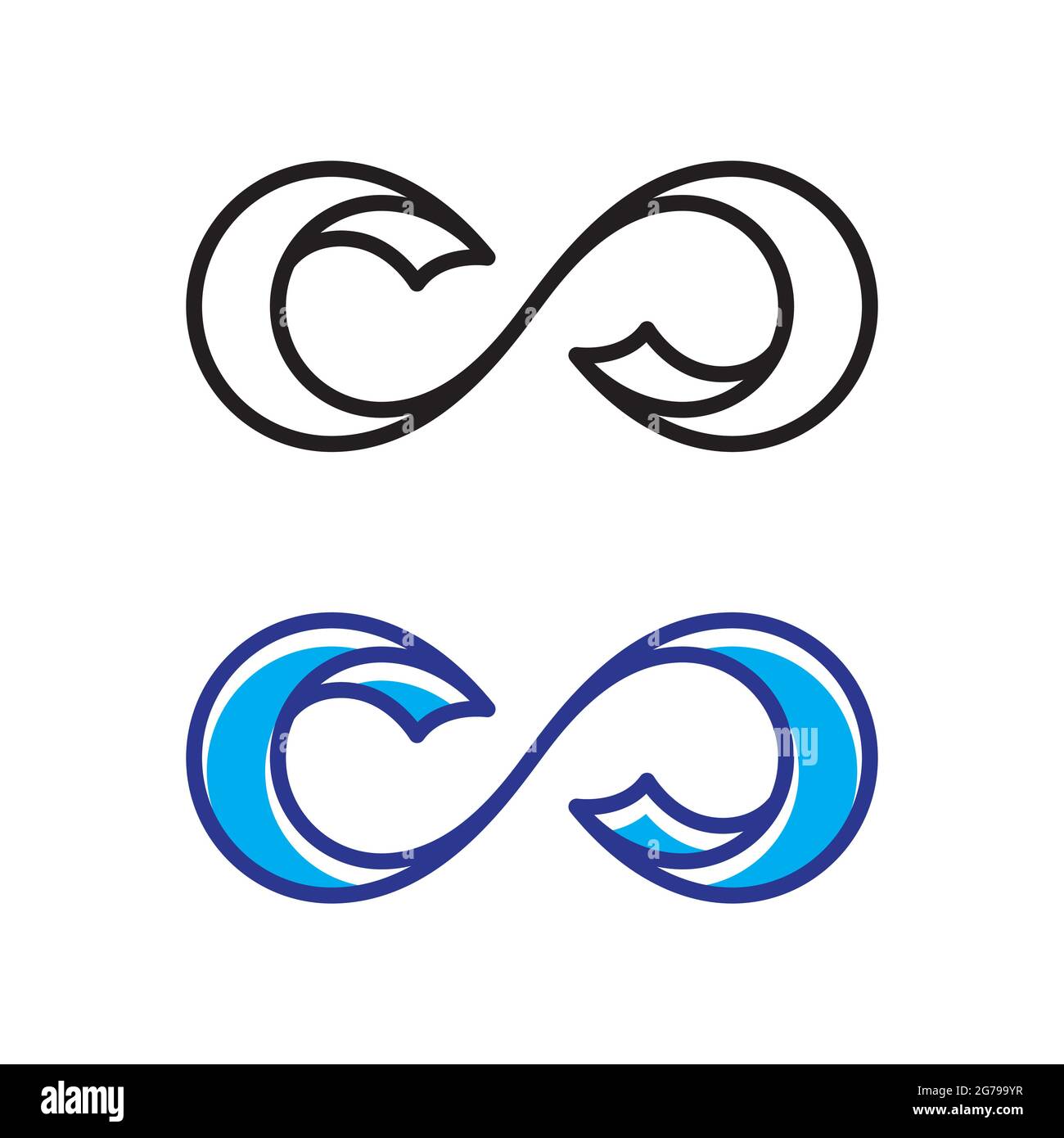 Infinity Design Vector icon illustration Logo template design Stock ...