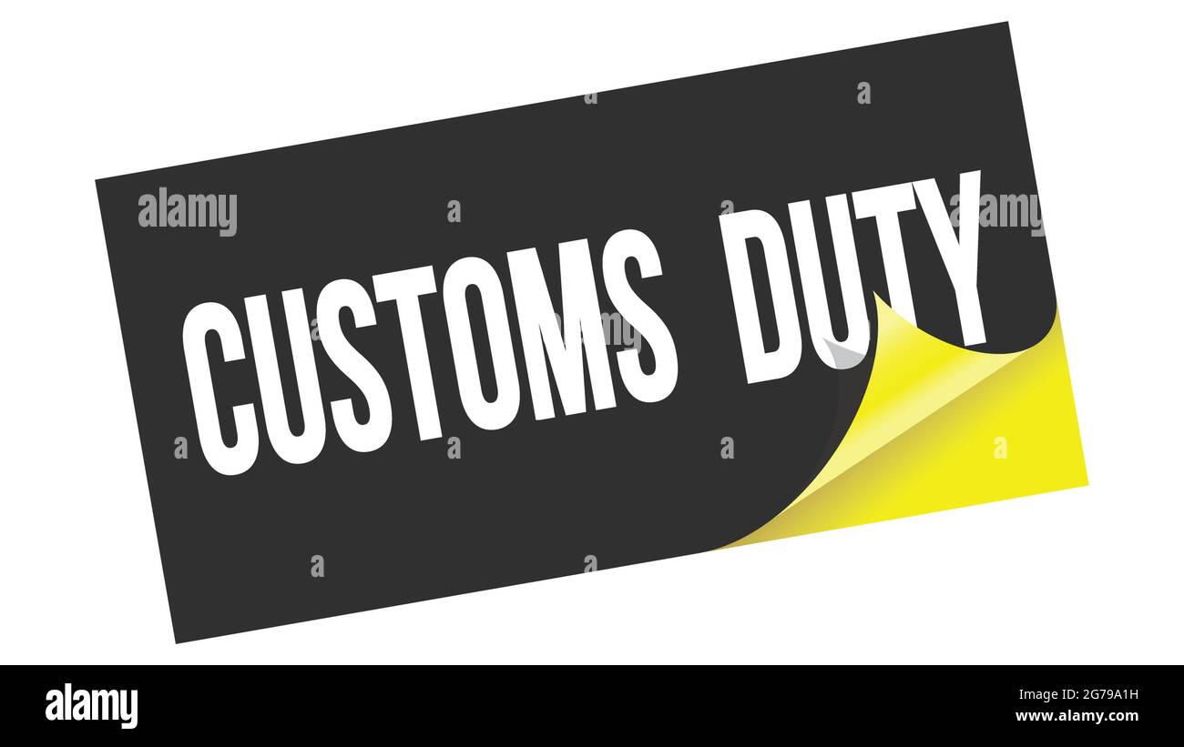Customs sticker hi-res stock photography and images - Alamy