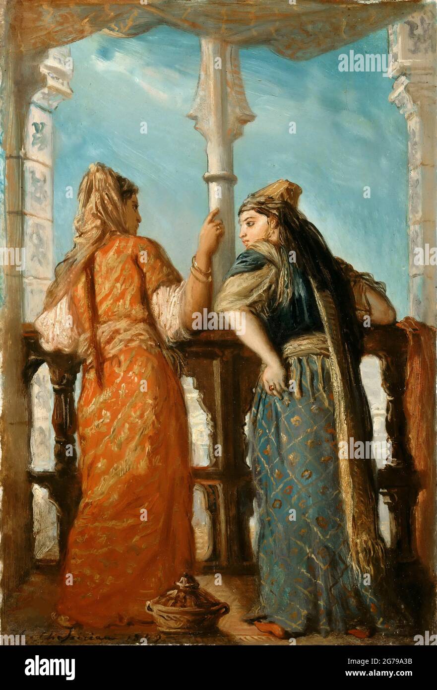 Jewish Women at the Balcony, Algiers. Museum: Musee du Louvre, Paris ...