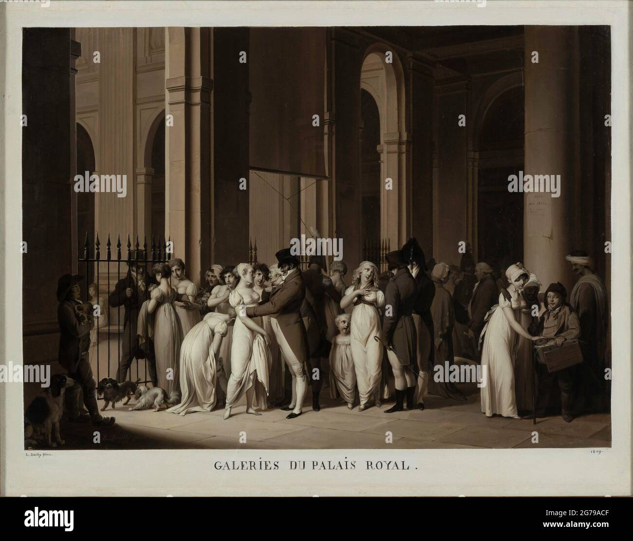 Les Galeries du Palais Royal. Museum: Musée Carnavalet, Paris. Author ...