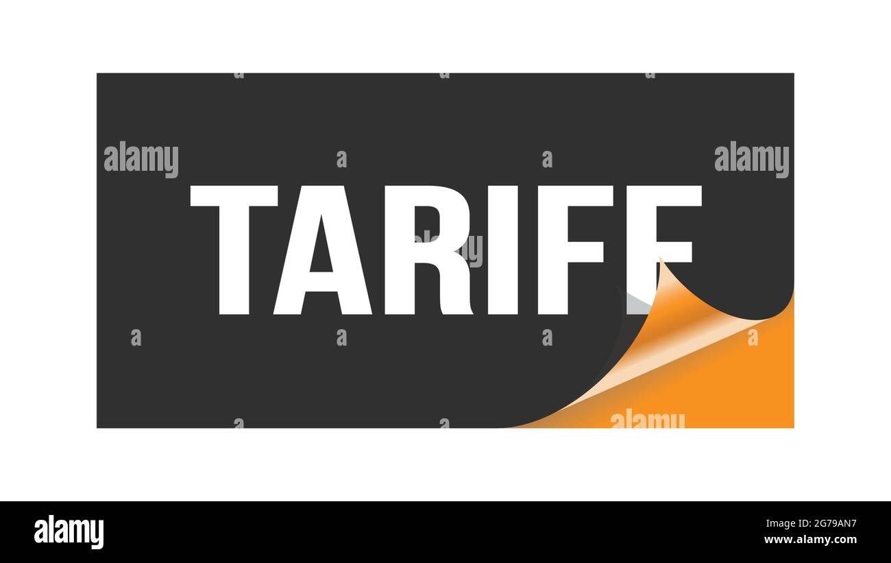 Tariff sign Cut Out Stock Images & Pictures - Alamy