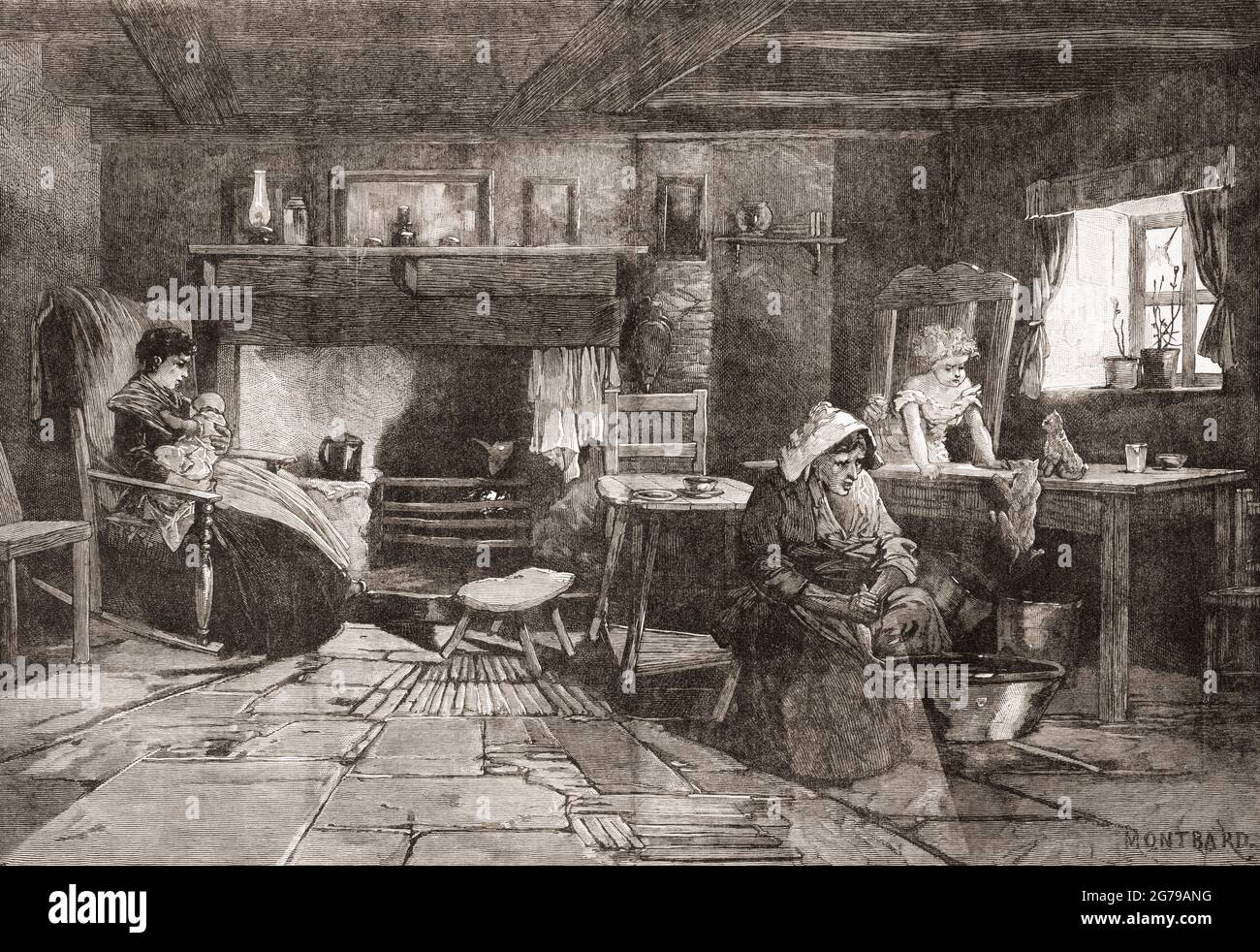 Poor family 19th century hi-res stock photography and images - Alamy