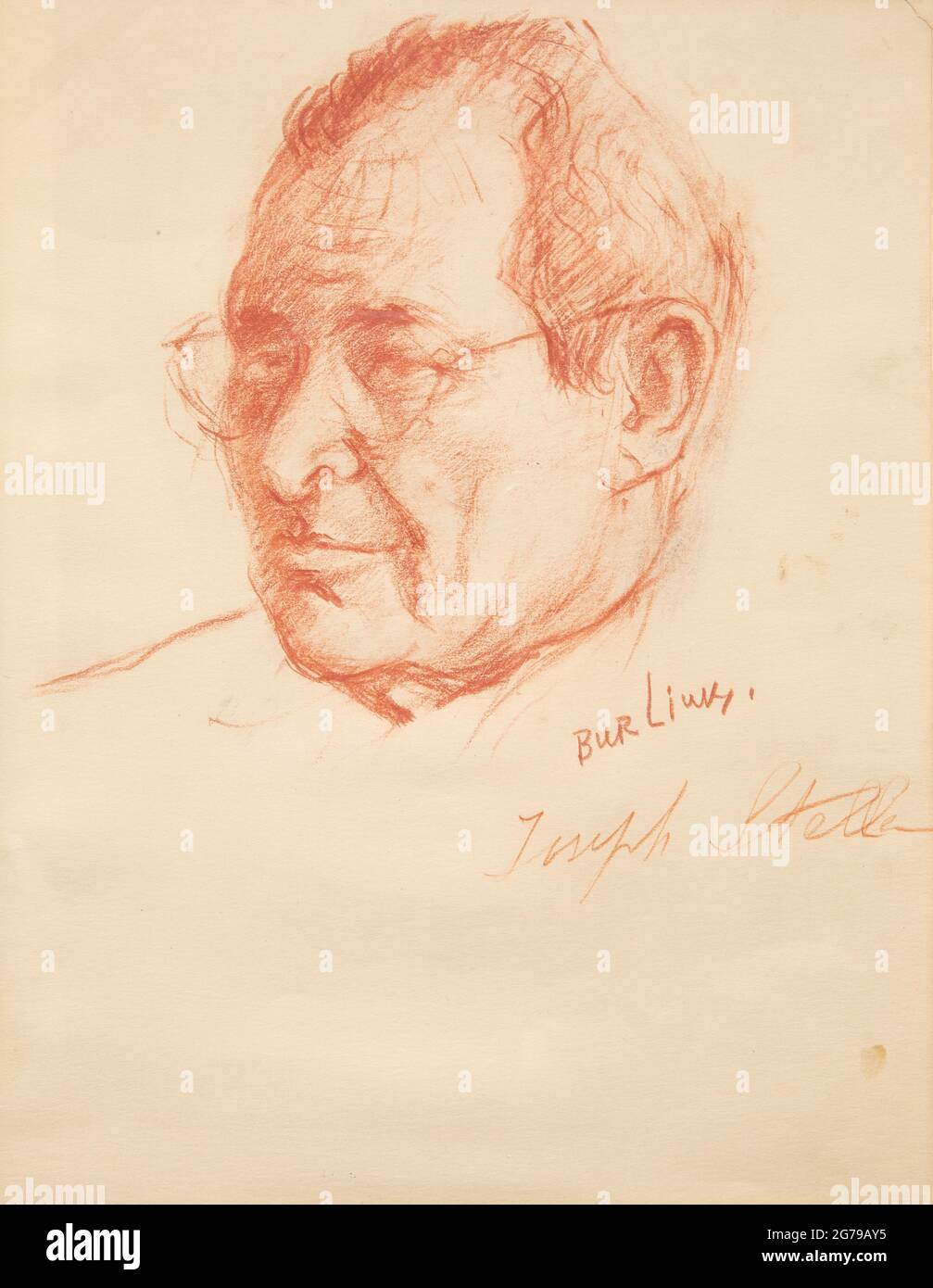 Portrait of Joseph Stella (1877-1946). Museum: PRIVATE COLLECTION ...