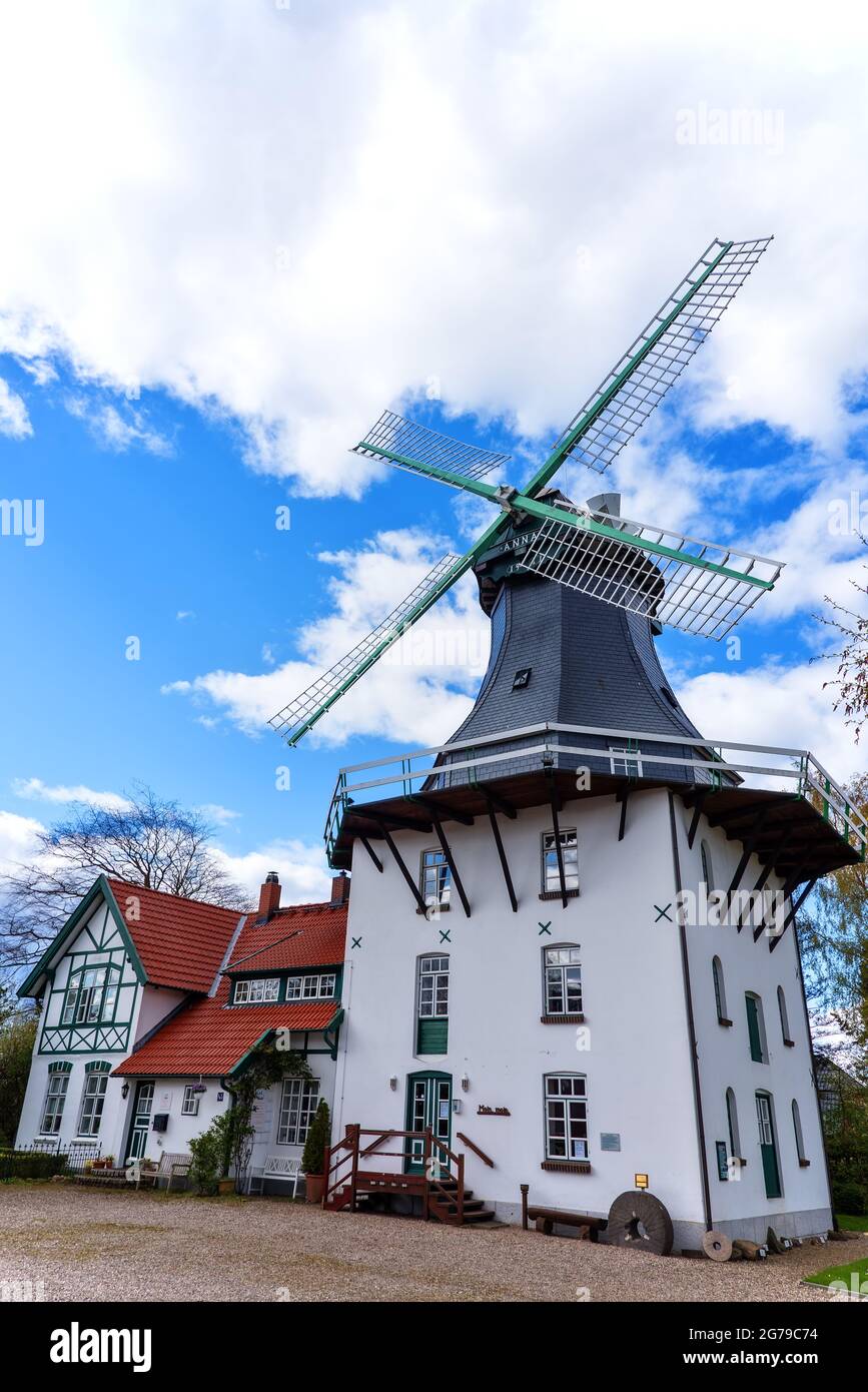 The Anna mill and the local history museum in Rieseby Stock Photo - Alamy