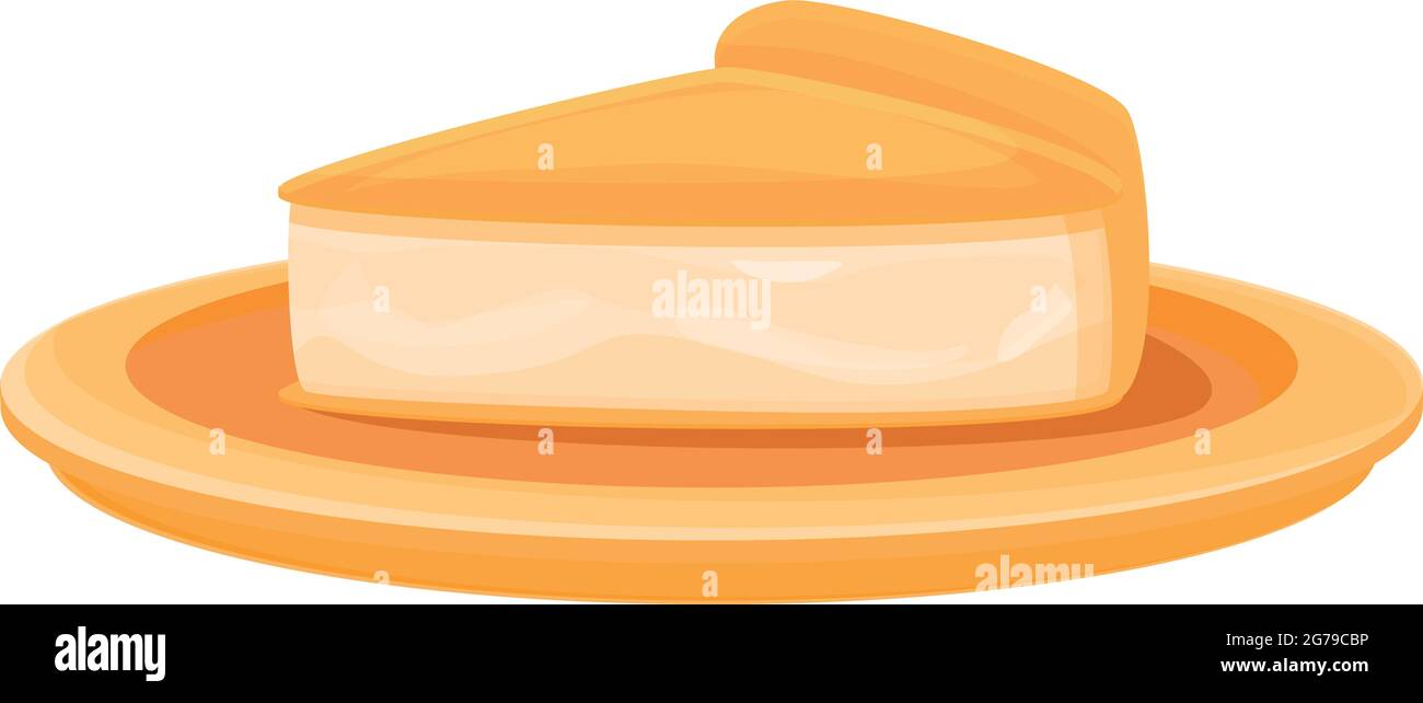 Piece cheesecake icon cartoon vector. Strawberry cake. Cheesecake slice ...