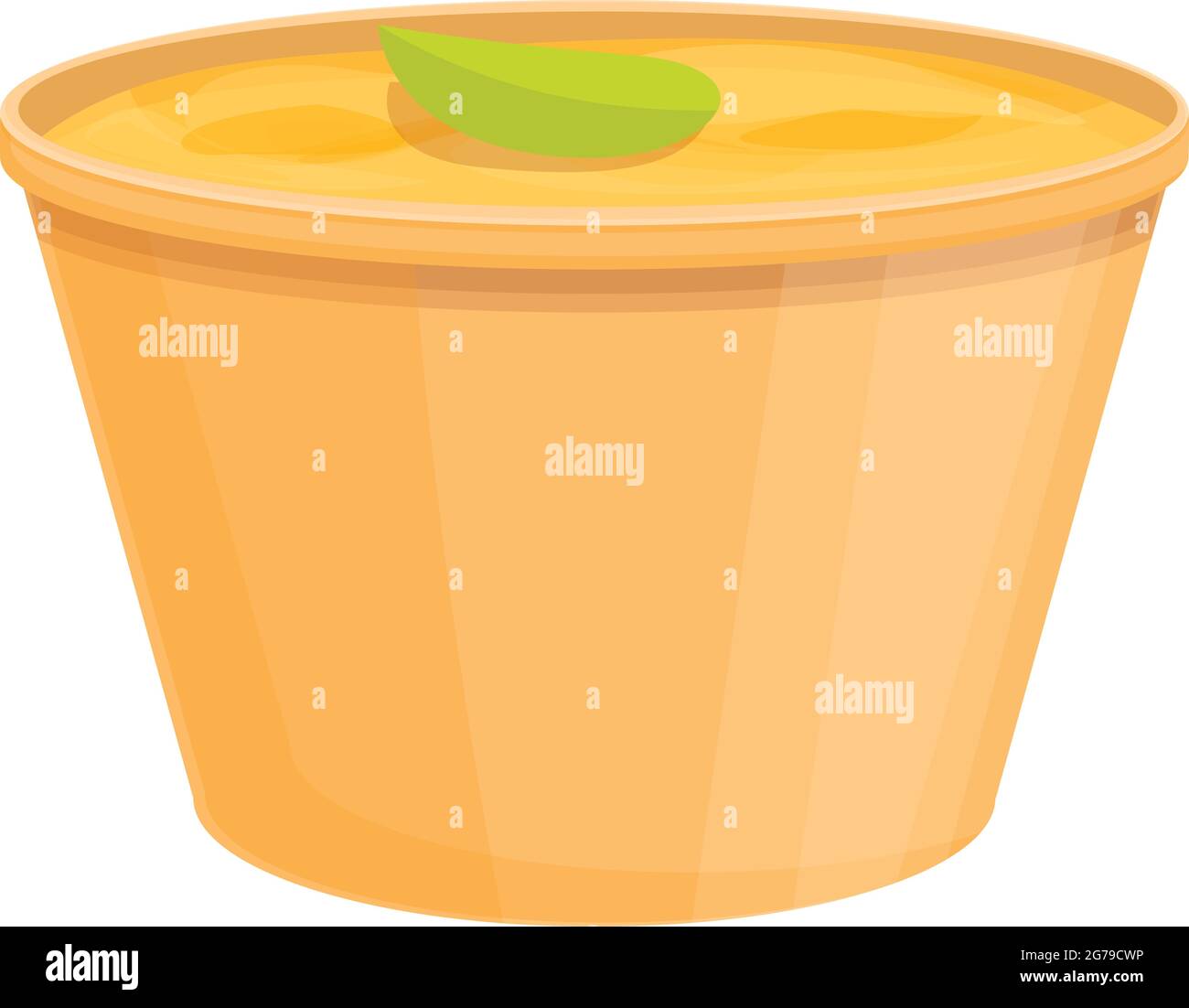 To go soup icon cartoon vector. Day food snack, Dish soup Stock Vector ...