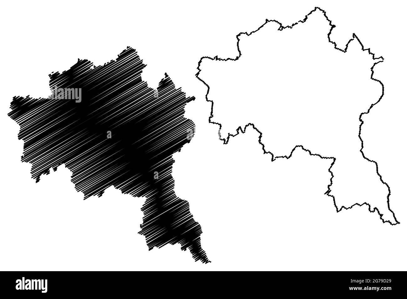 Goslar district (Federal Republic of Germany, rural district, State of ...