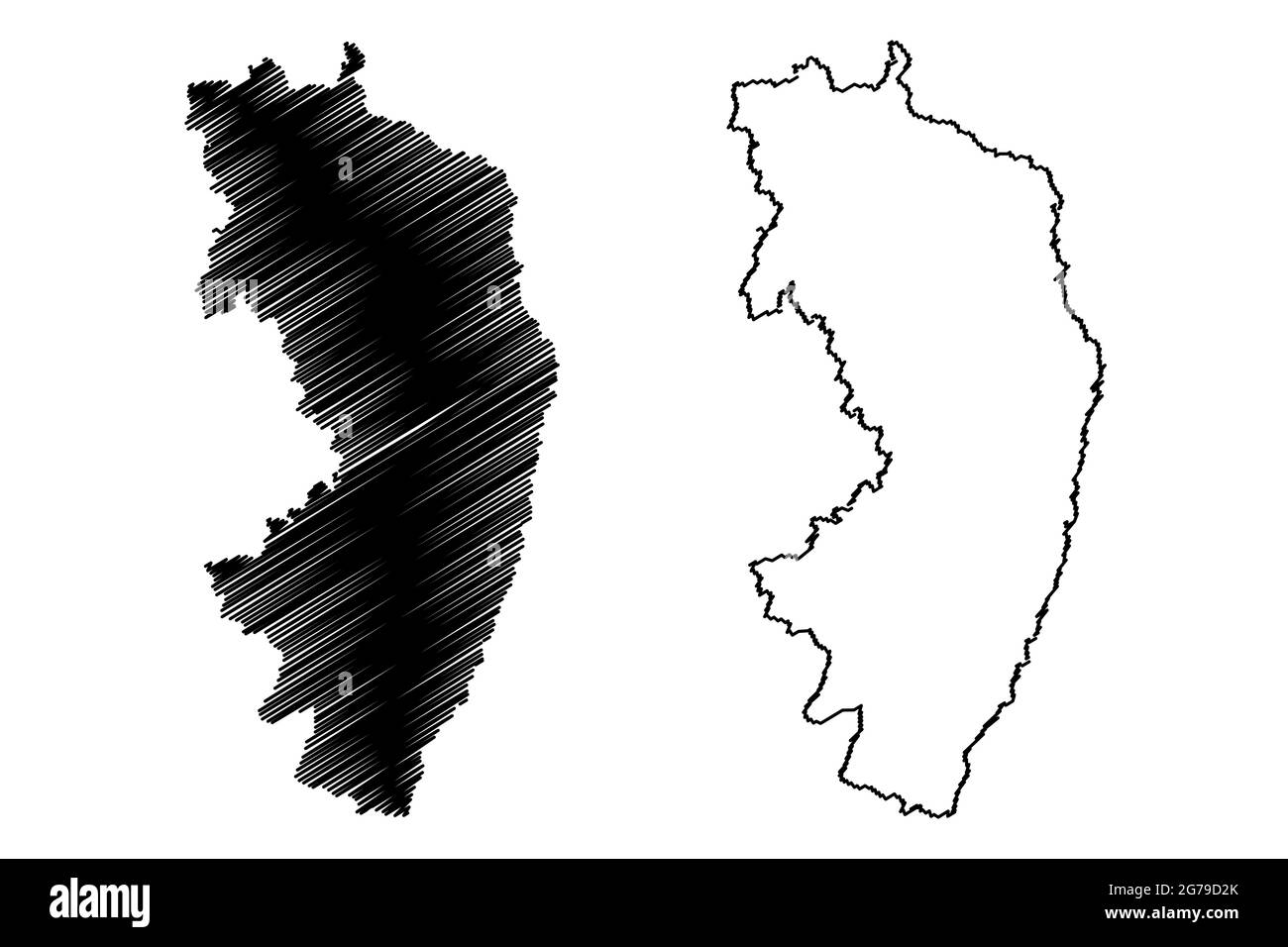 Gorlitz district (Federal Republic of Germany, rural district Swabia ...