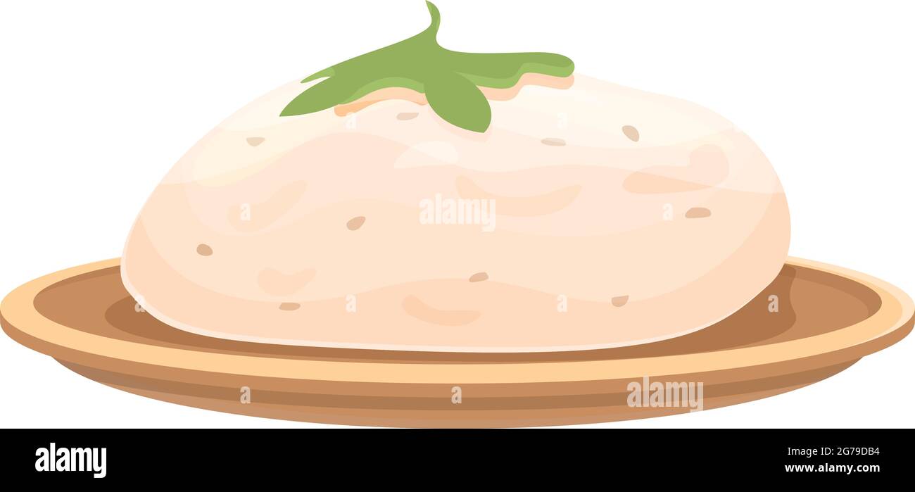 White cheese icon cartoon vector. Feta piece cheese. Food slice ...