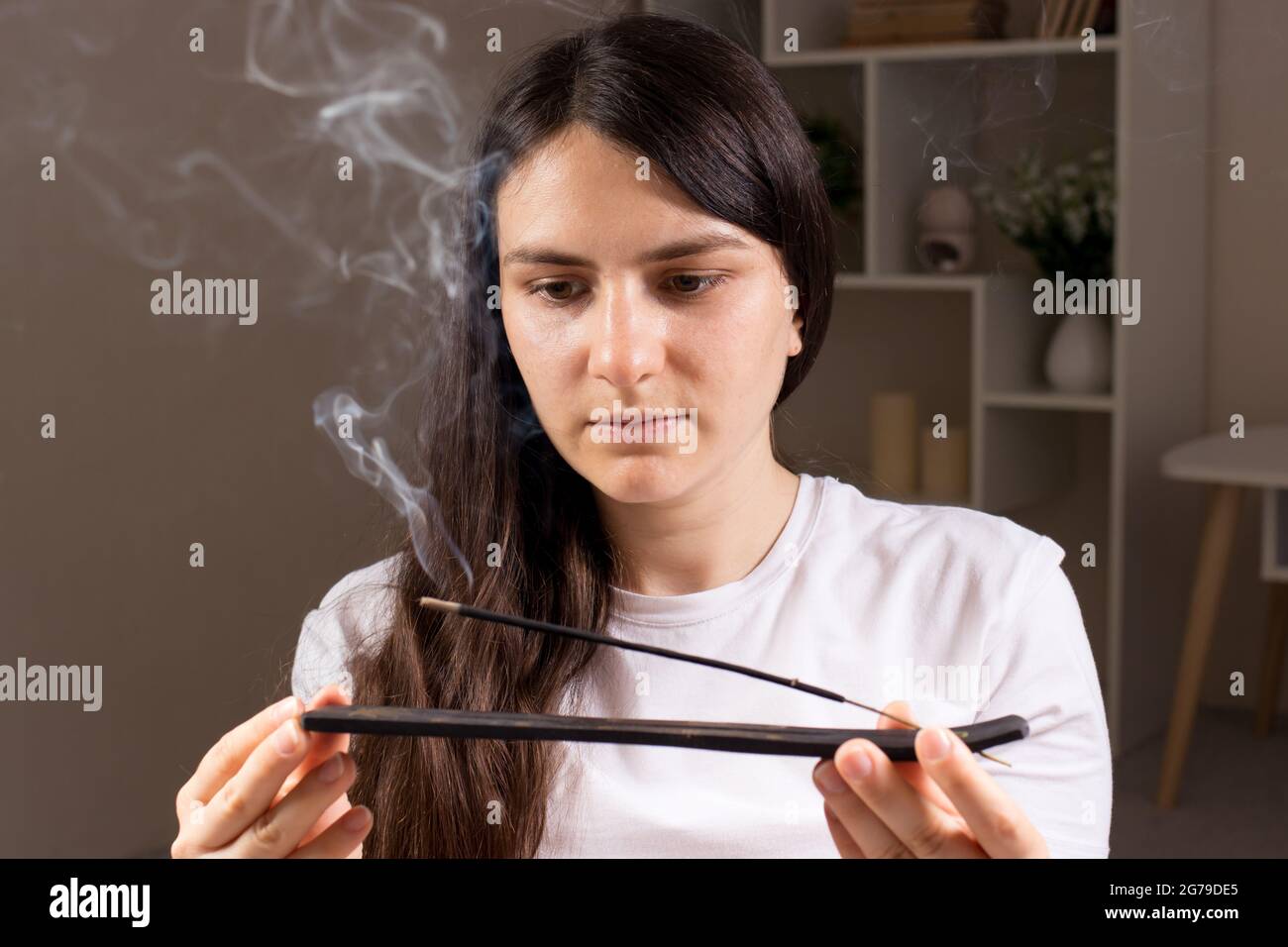 Indian woman smoke hi-res stock photography and images - Alamy
