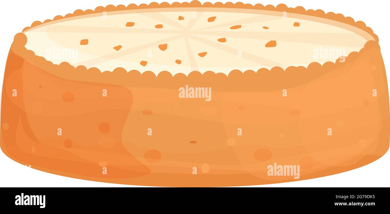 Cheesecake icon cartoon vector. Cheese cake. Slice piece cheesecake ...