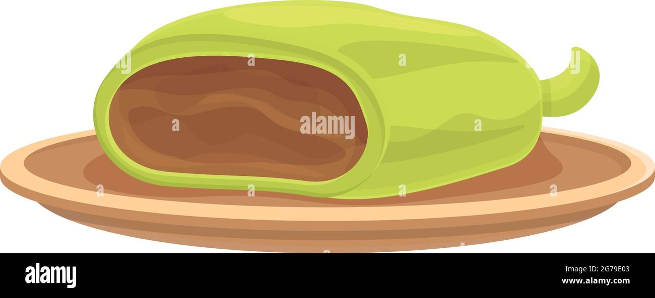 Vegetable roll icon cartoon vector. Chicken wrap. Vegetable food Stock ...