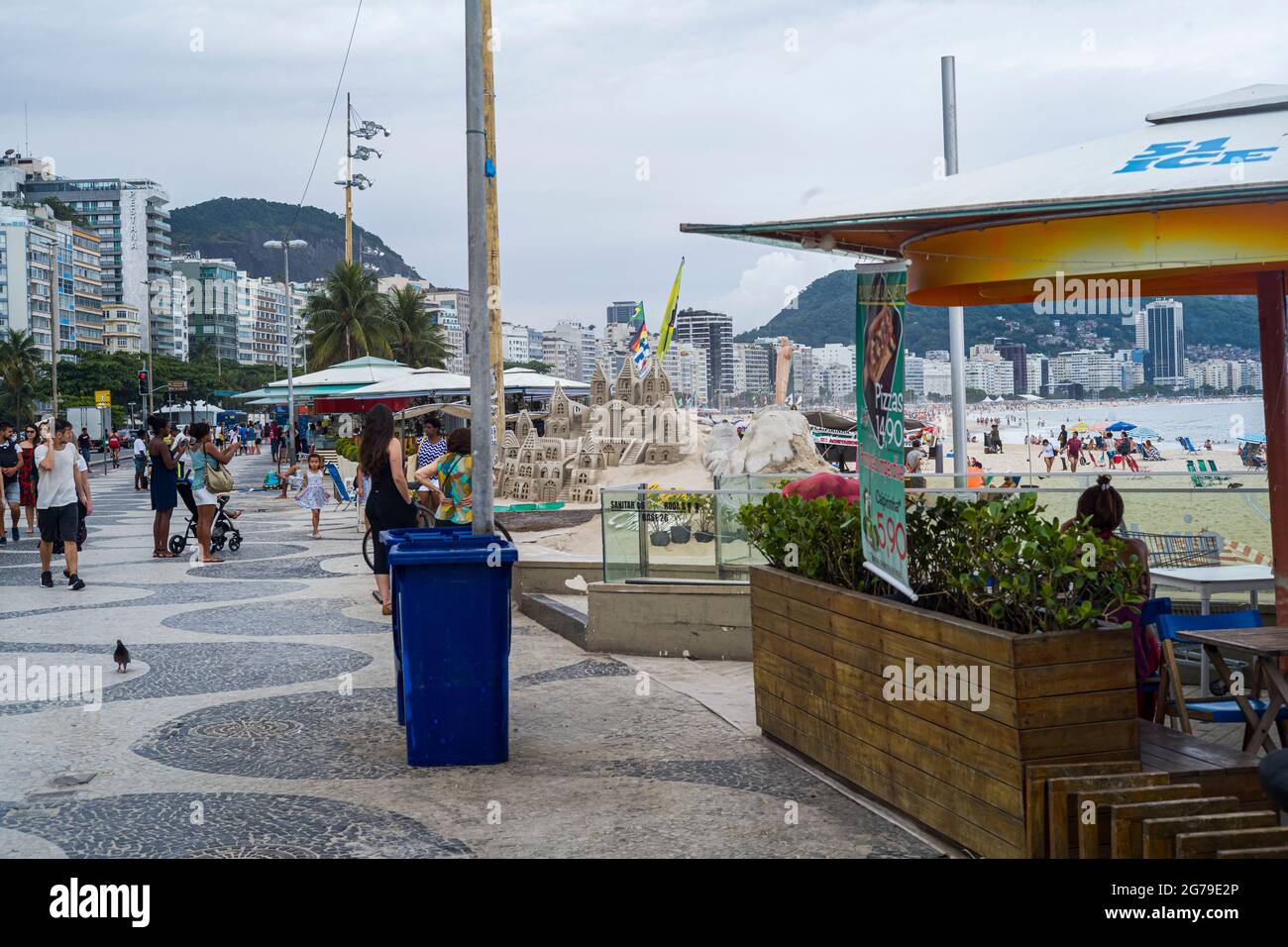 On the copacabana Beach Sidewalk Stock Photo - Alamy