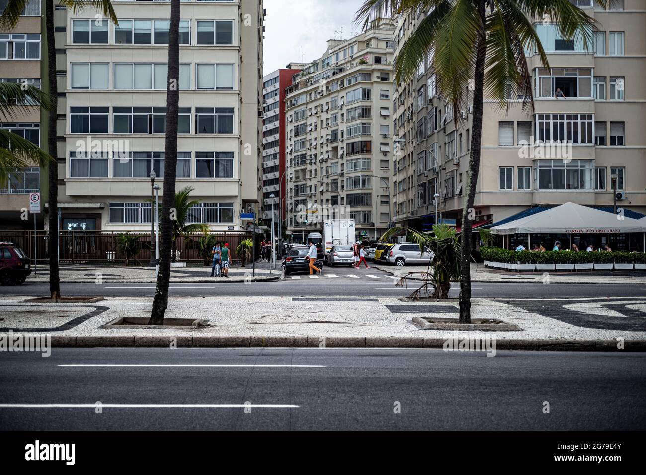 On the copacabana Beach Sidewalk Stock Photo - Alamy