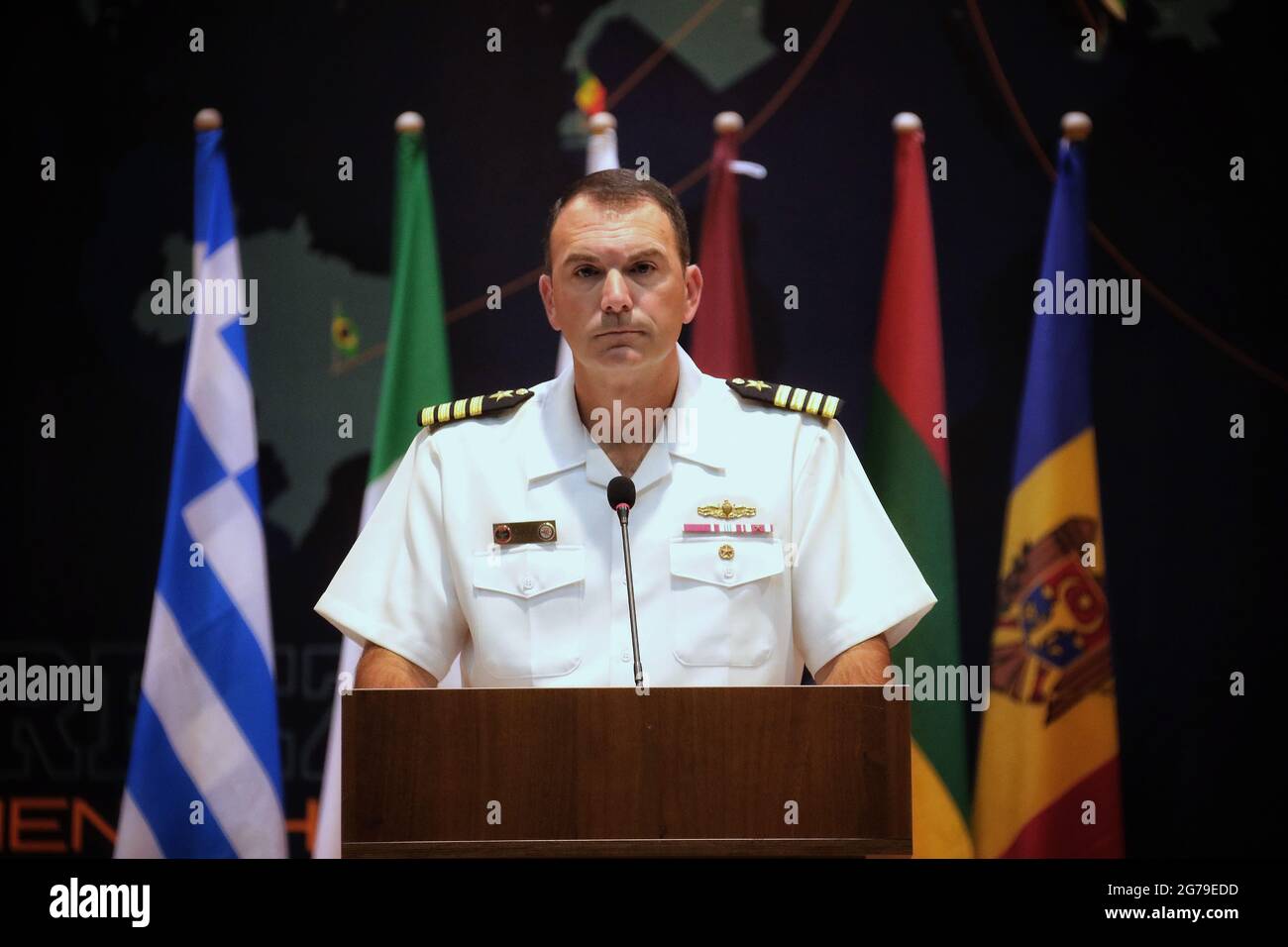 Non Exclusive: ODESA, UKRAINE - JULY 9, 2021 - Deputy Commodore ...