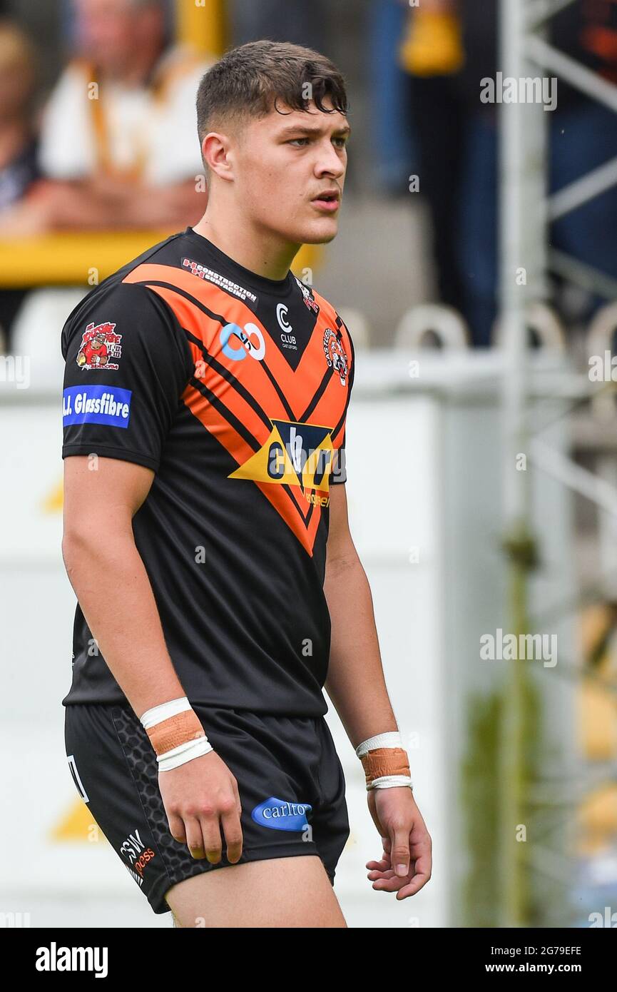Castleford, England - 11 July 2021 - Cain Robb of Castleford Tigers ...