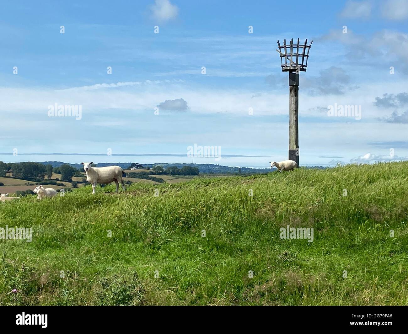 Winchelsea, East Sussex, UK - January 10th 2021: Beacons or fire beacon ...