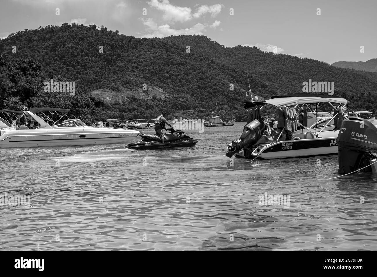 Beach life on Big island, Ilha grande , Rio de Janeiro - Brazil Stock ...