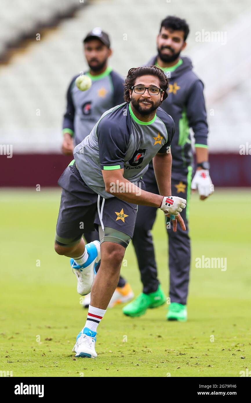 Pakistan's Imam-ul-Haq during the nets session at Edgbaston, Birmingham ...