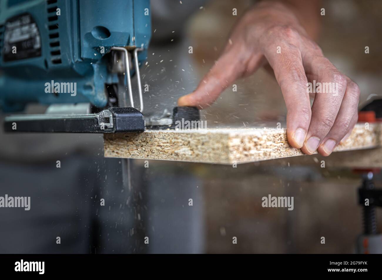 Close up electric jigsaw in hi-res stock photography and images - Alamy