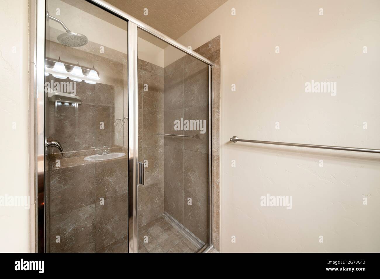 Corner shower stall hi-res stock photography and images - Alamy