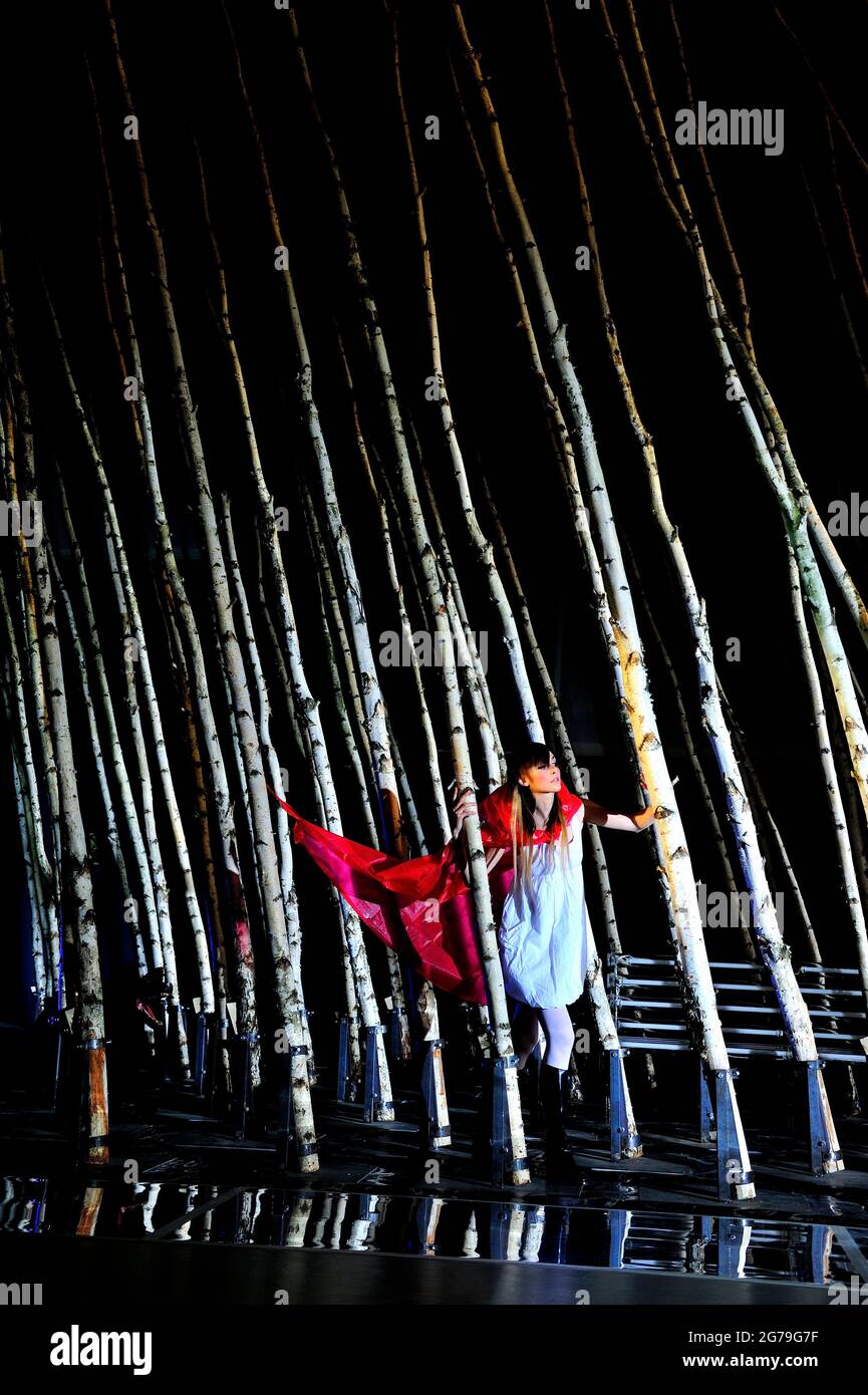 symbolism of fairy tale Little Red Riding Hood Stock Photo - Alamy