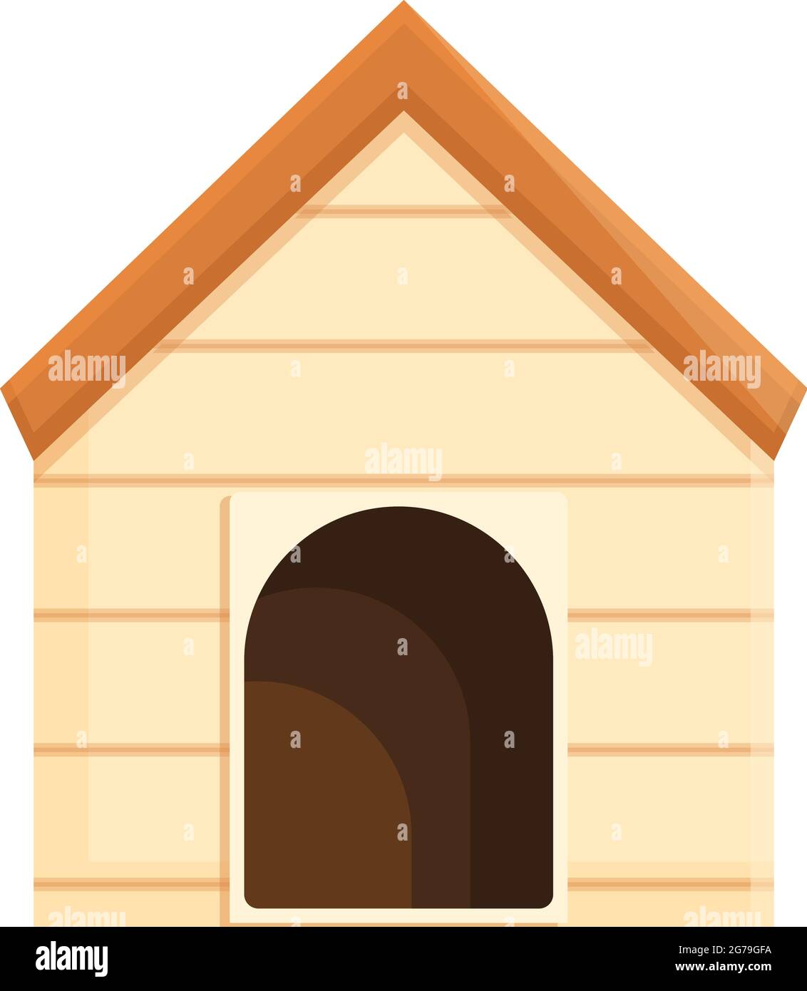 Nature dog kennel icon cartoon vector. Puppy house. Pet doghouse Stock ...