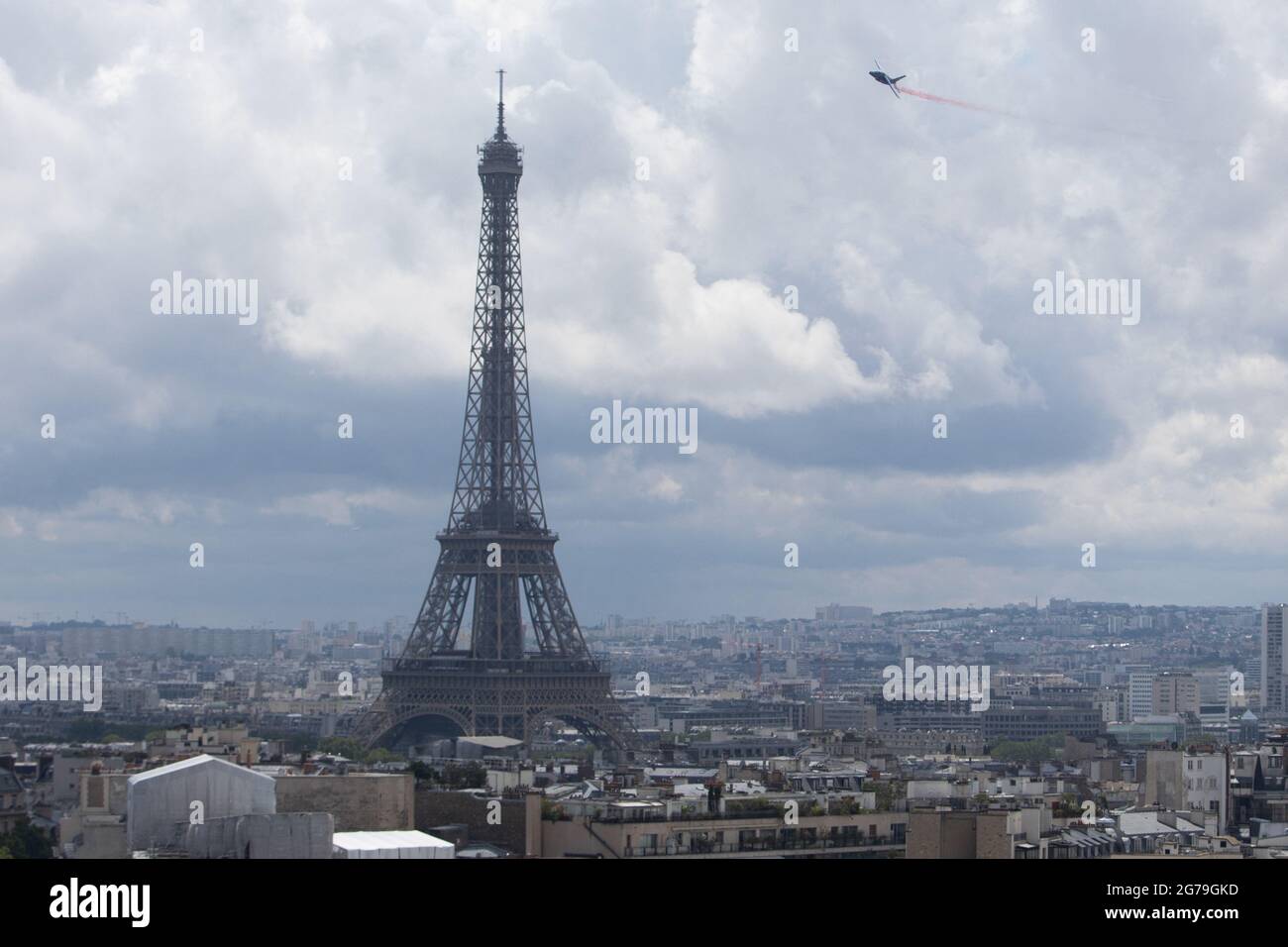 Alphajet airplanes of the French elite acrobatic flying team Patrouille ...