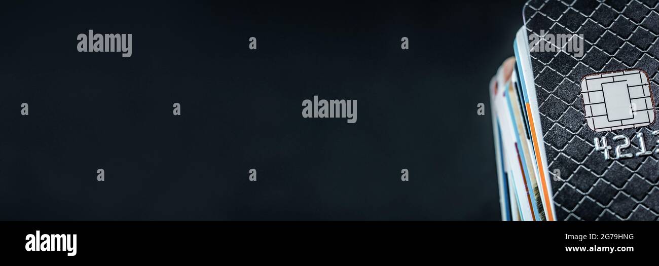 Credit cards stack Stock Photo - Alamy