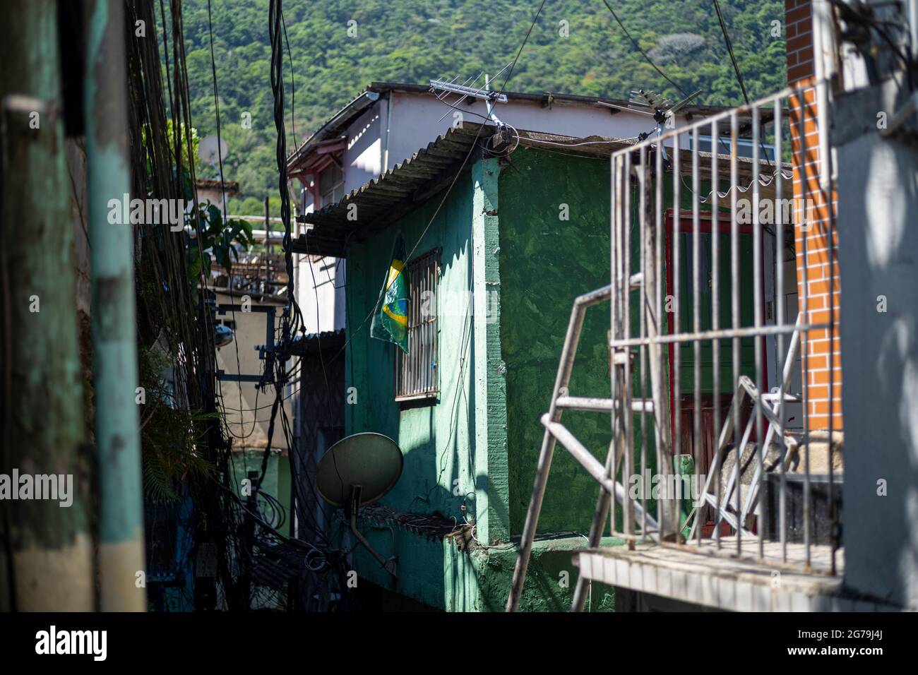 Inside the Favela Villa Canoas in Rio de Janeiro, Brazil Stock Photo ...