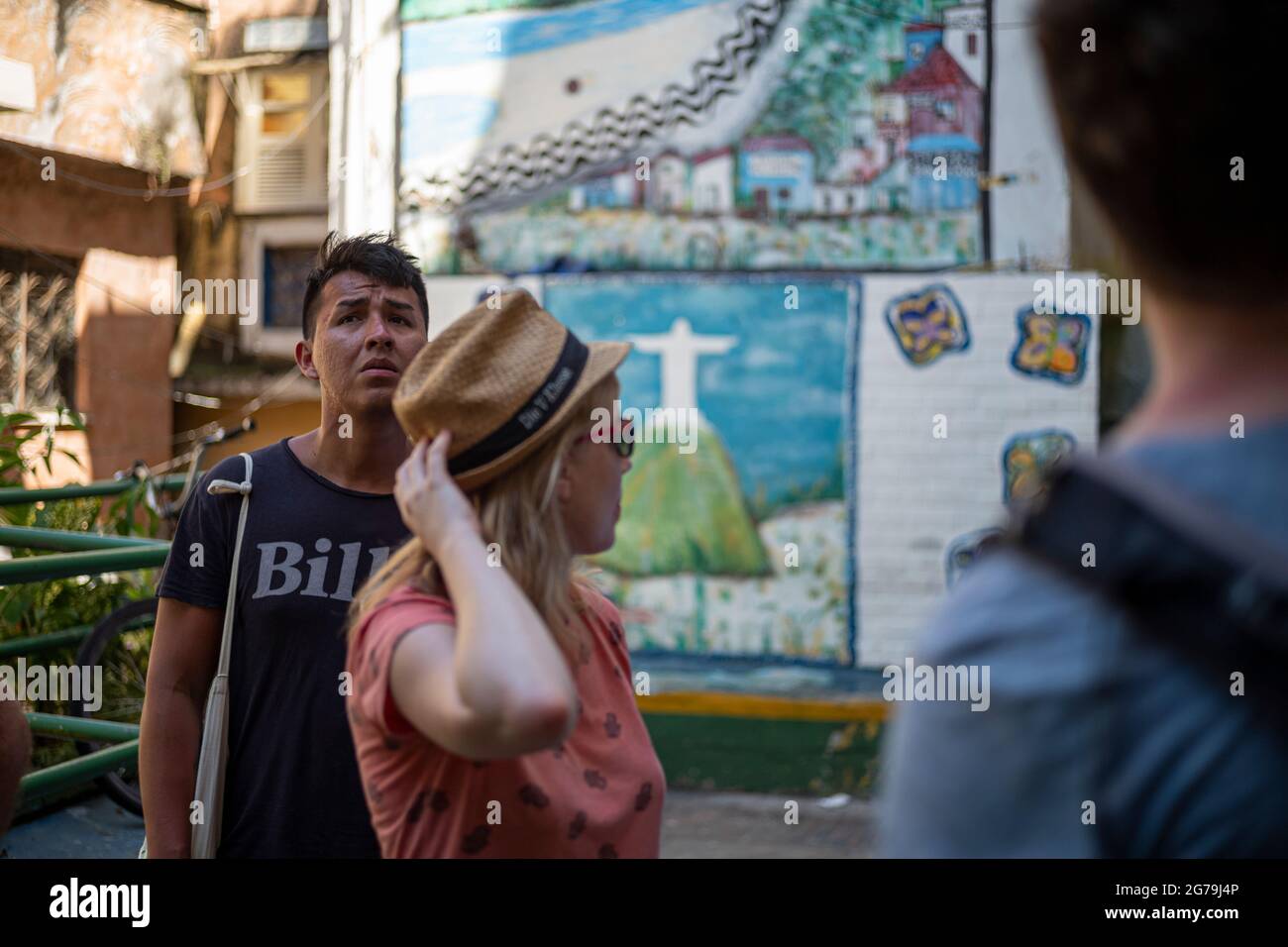 Inside the Favela Villa Canoas in Rio de Janeiro, Brazil Stock Photo ...