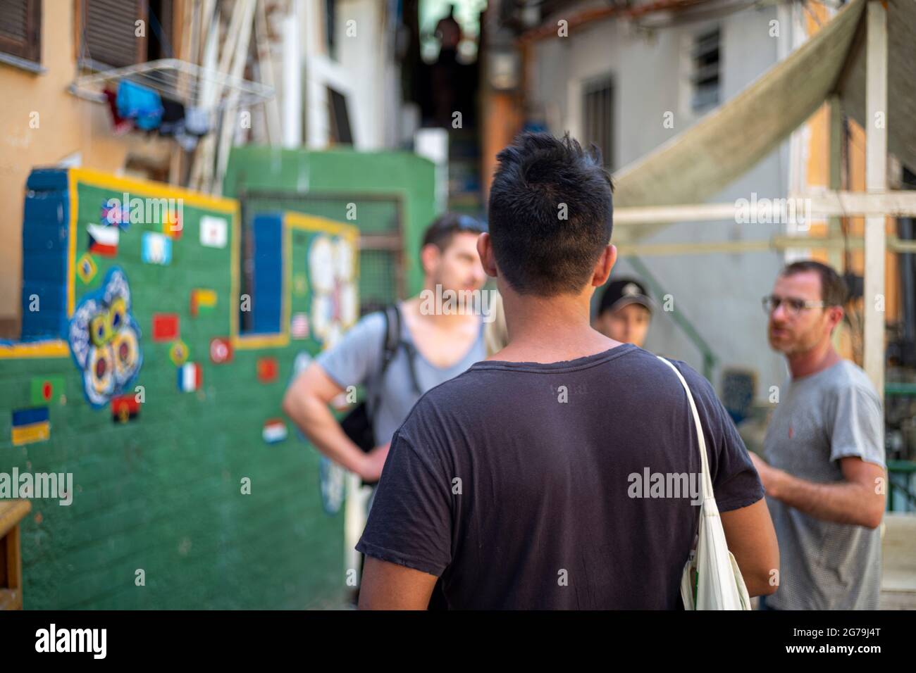 Inside the Favela Villa Canoas in Rio de Janeiro, Brazil Stock Photo ...