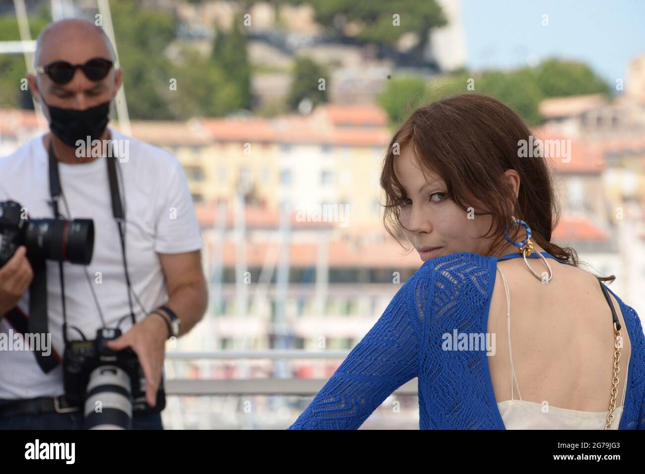 July 10, 2021, CANNES, France: CANNES, FRANCE - JULY 10: Artistic ...