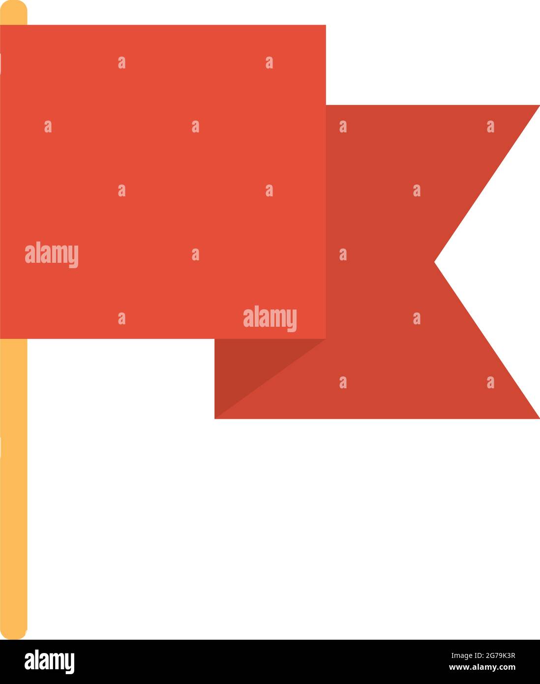 red flag icon on white background Stock Vector Image & Art - Alamy