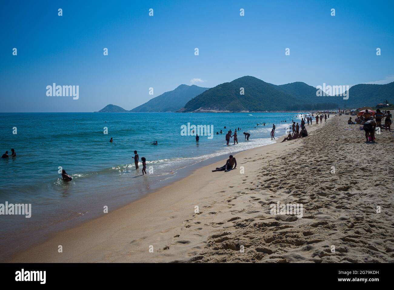 Beachlife at Grumari beach on the west side of Rio de Janeiro, Brazil ...