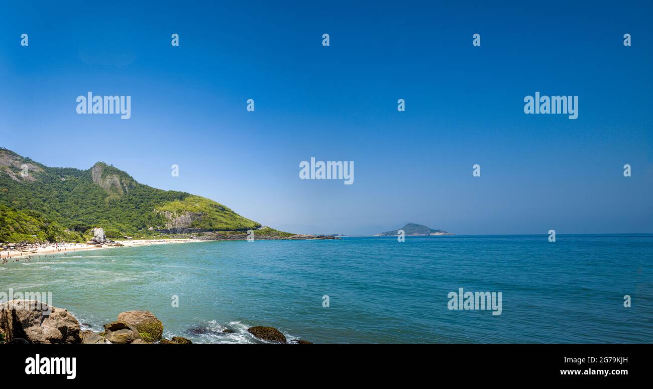 Beachlife at the beach of Prainha, west of the city of Rio de Janeiro ...