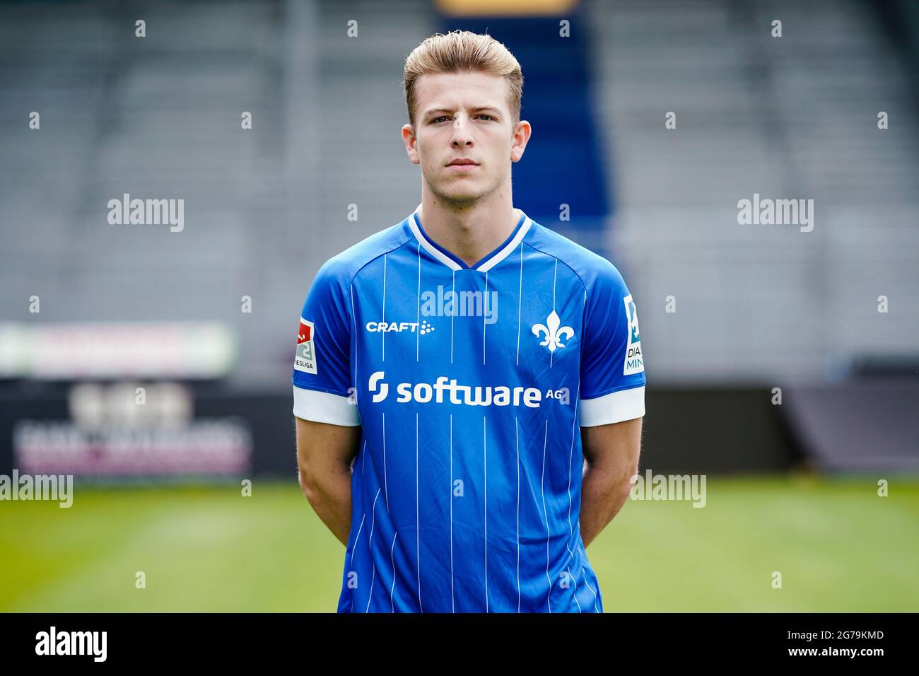 Darmstadt, Germany. 12th July, 2021. Darmstadt's Tim Skarke at the SV ...