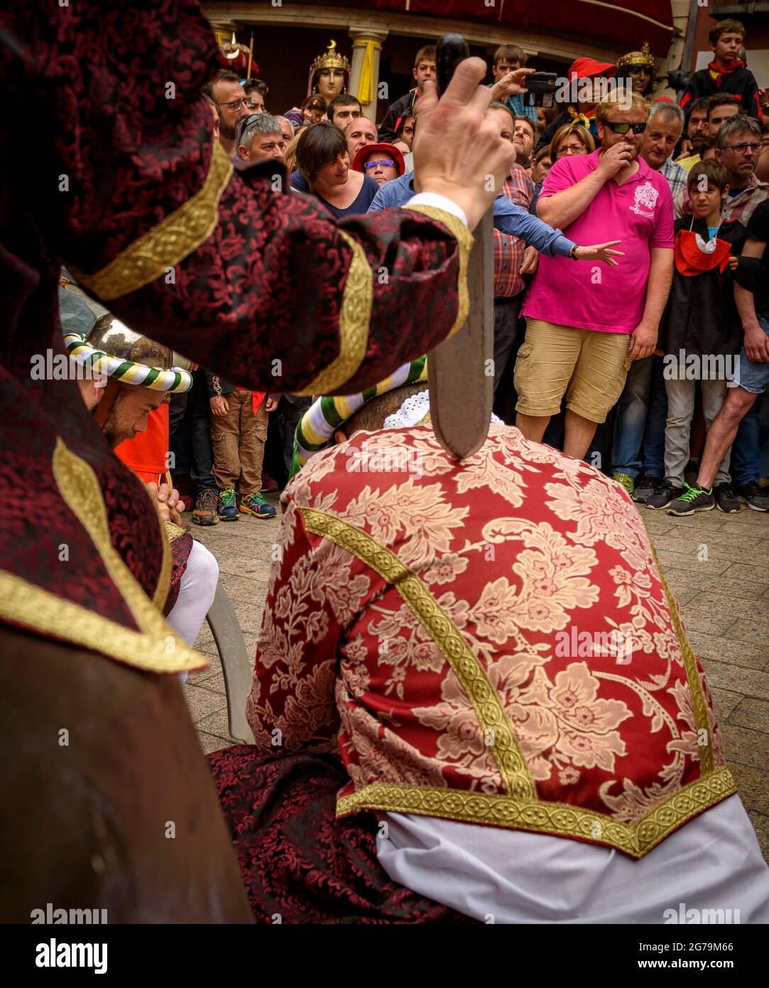 Dance of the Turcs i Cavallets (Turks and Horses) in the Patum de Berga ...