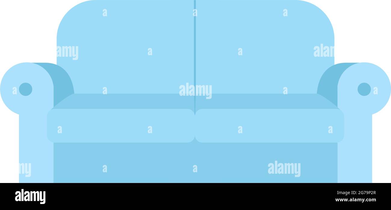 blue couch icon on white background Stock Vector Image & Art - Alamy