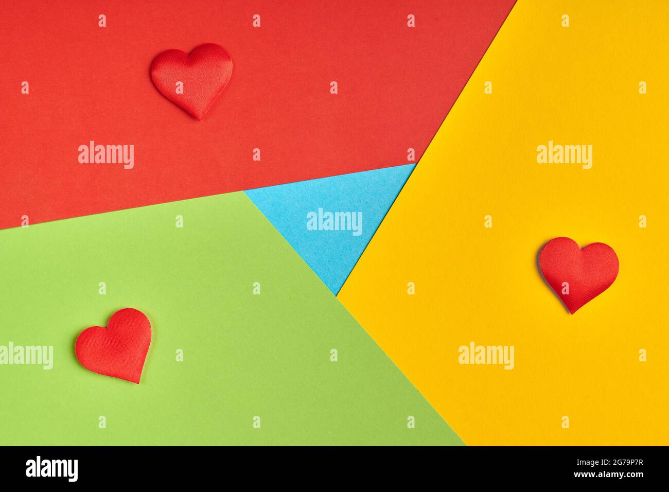 Favorite browser logo from paper. Red, yellow, green and blue colors ...