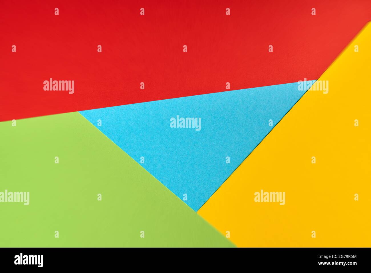 Popular browser logo from paper. Red, yellow, green and blue colors ...
