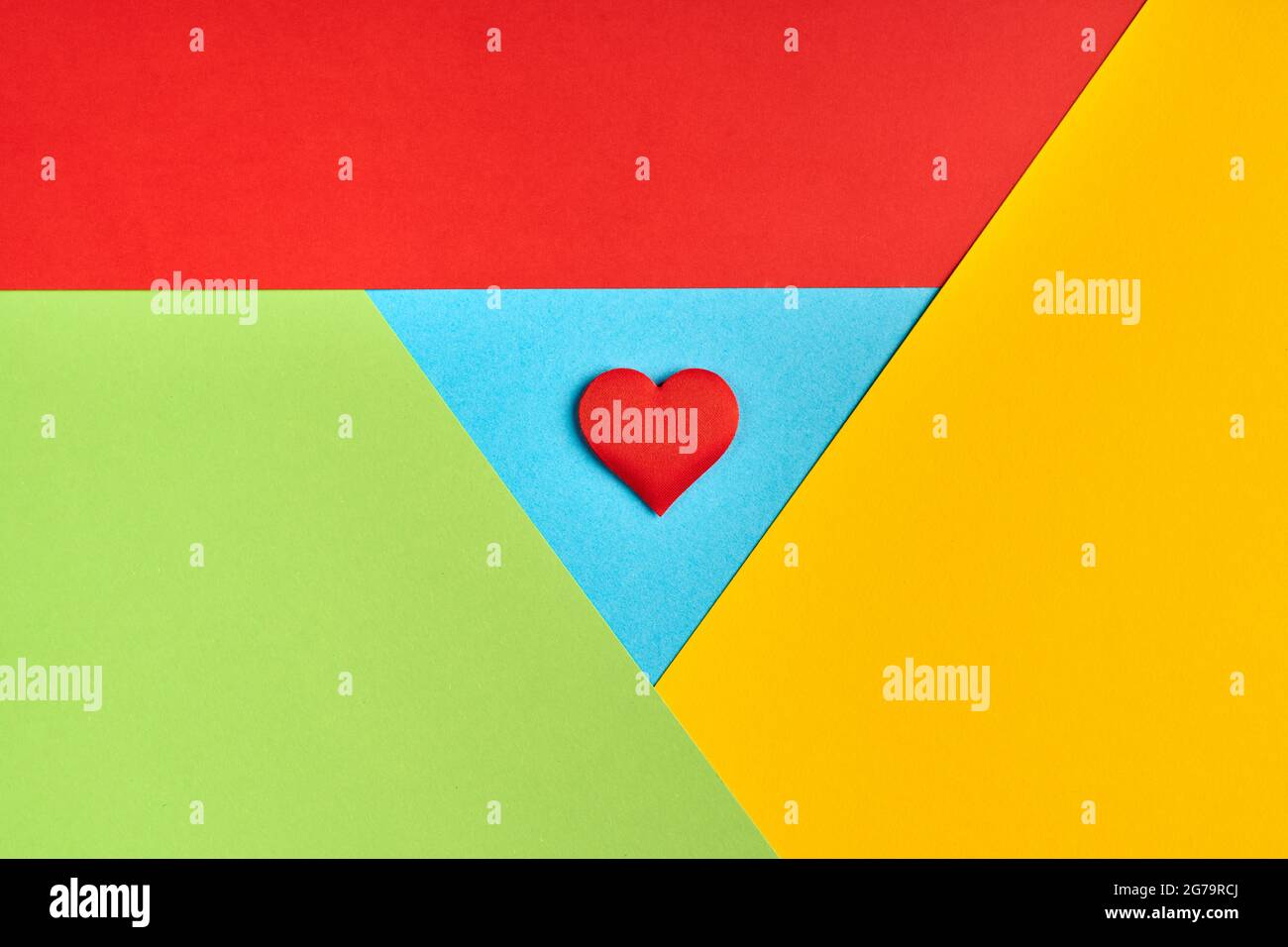 Favorite browser logo from paper. Red, yellow, green and blue colors ...