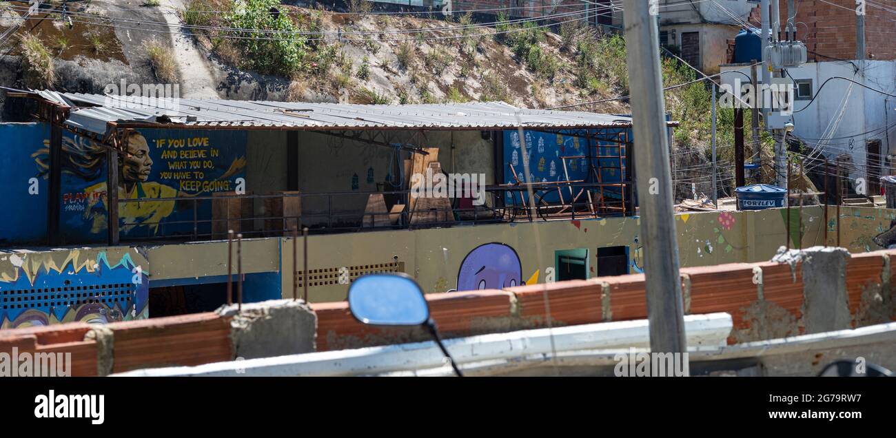 Inside the Favela Vidigal in Rio de Janeiro Stock Photo - Alamy